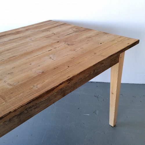 Table made from reclaimed 19th C oregon pine 930 x 2600 mms - Lutge Gallery