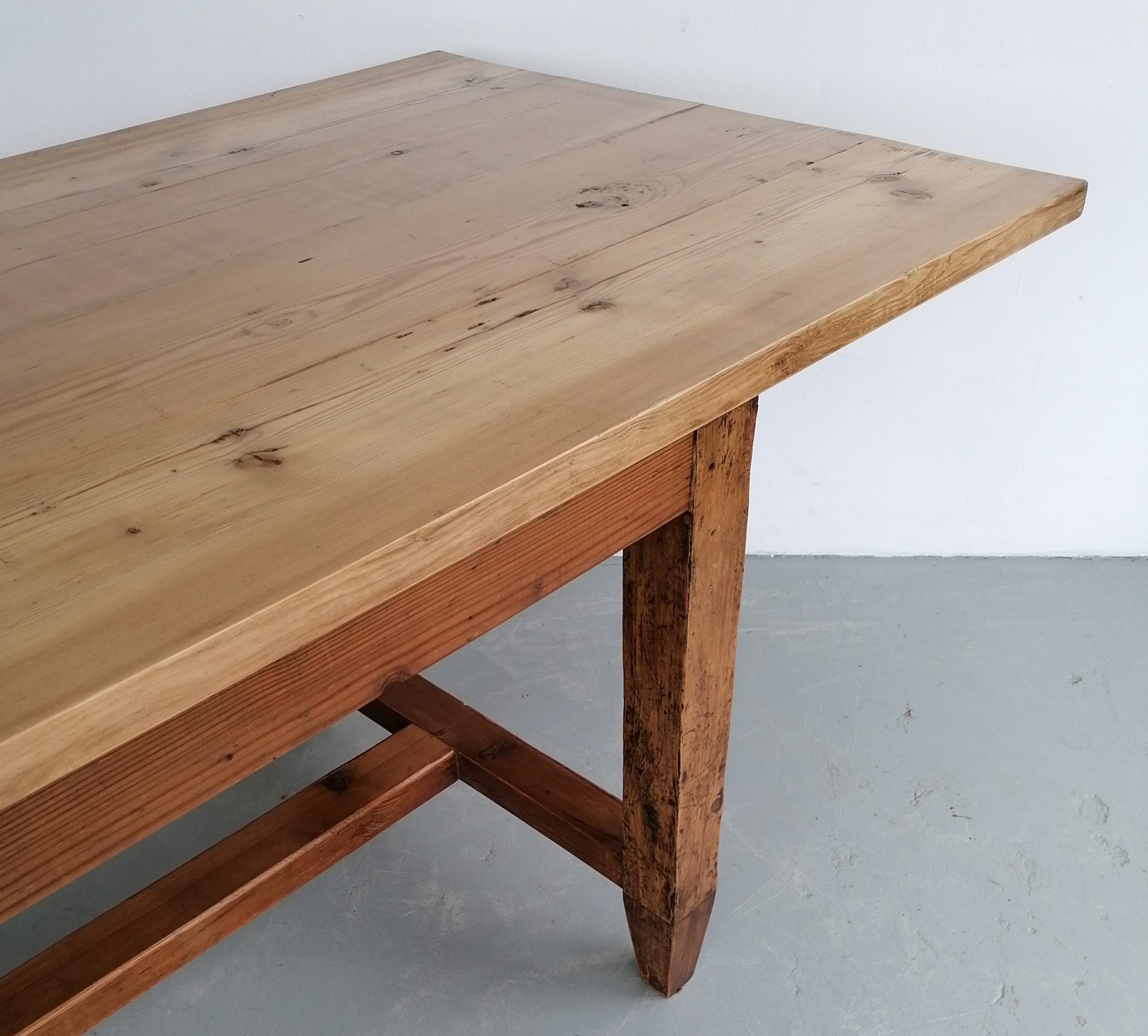 Stretcher table made from 19th C reclaimed oregon pine - Lutge Gallery